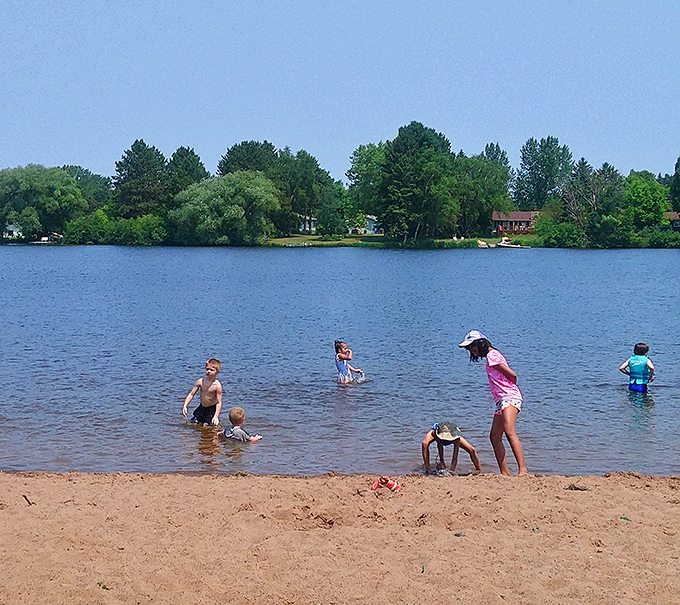 Summer memories are made at Hayward's beaches, where the cool, clear waters offer sweet relief from hot Wisconsin afternoons.