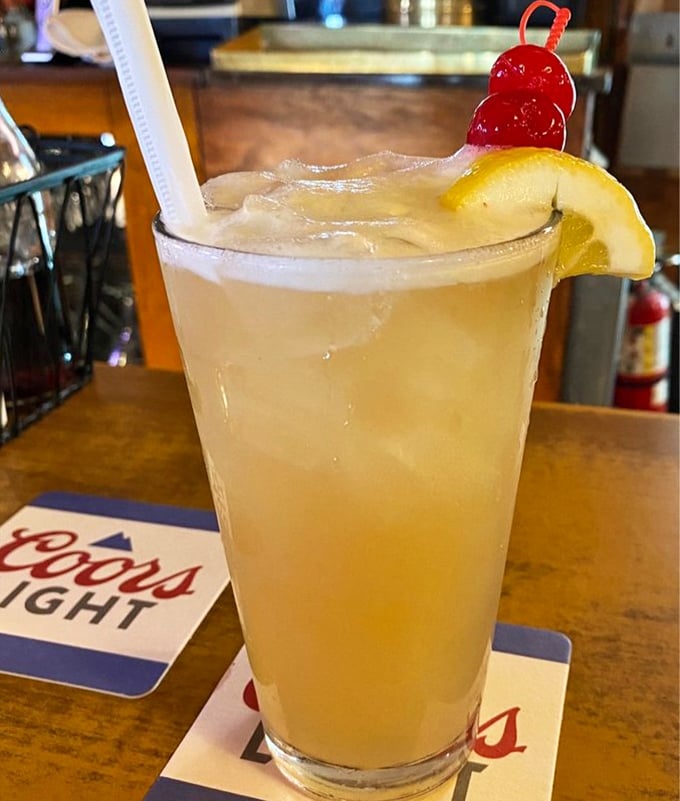 A refreshing "Hippie Juice" cocktail that brings sunshine in a glass&mdash;complete with cherries and lemon that aren't just garnishes but promises of the good times ahead.