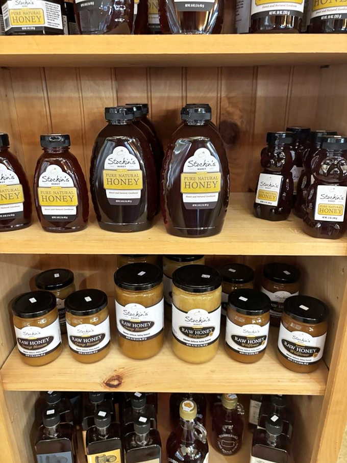 Local honey in various forms lines the shelves &ndash; liquid gold that captures the essence of Lancaster County's flowering meadows.