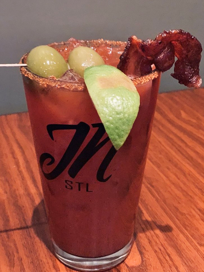 Sunday morning salvation arrives in a glass, garnished with enough vegetables to count as a salad.