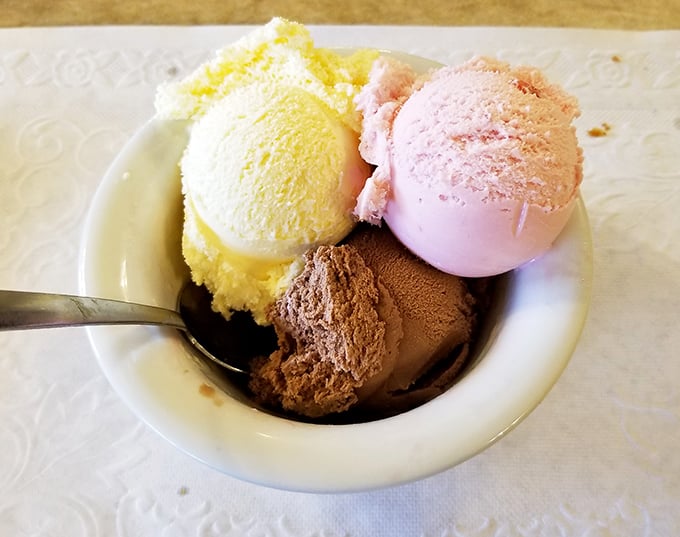 Three scoops of ice cream that don't need fancy mix-ins or Italian names to remind you why childhood was magical.