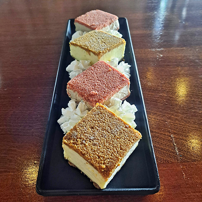 Ice cream sandwiches lined up like delicious dominos &ndash; each square promising a different flavor adventure that makes choosing just one a delightful dilemma.