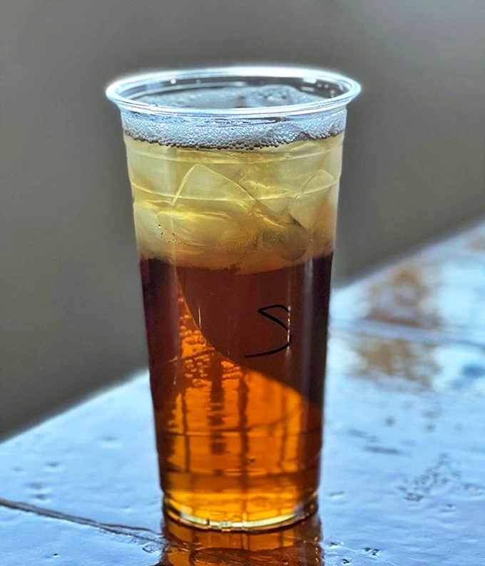 Sweet tea so perfectly layered it resembles a Florida sunset&mdash;the kind of drink that makes you want to sit a spell.