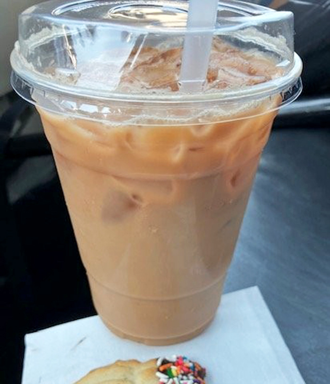 Their iced coffee doesn't just wake you up&mdash;it makes you thankful to be awake, with a tiny cookie surprise on the side.