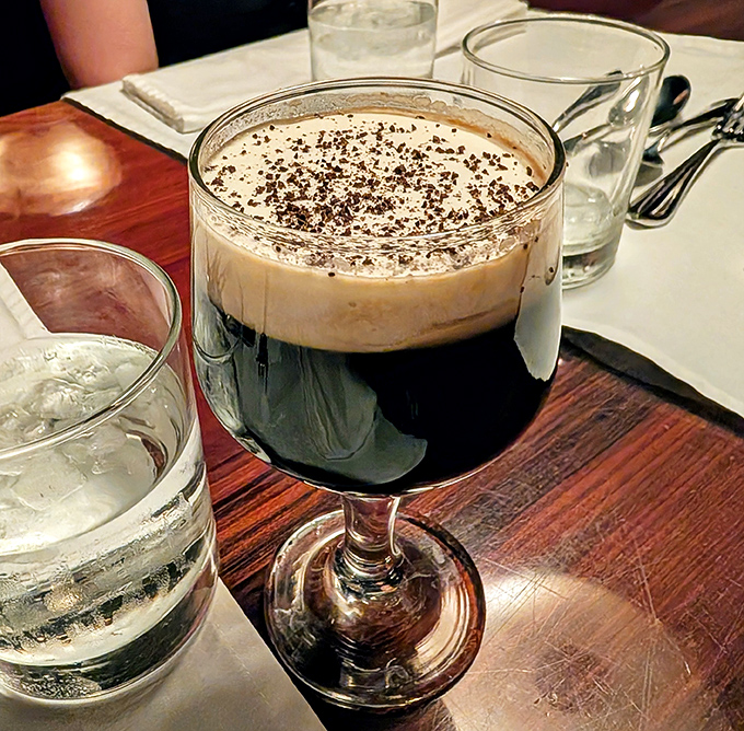 This isn't just coffee&mdash;it's a layered Irish masterpiece in glass, the perfect nightcap after conquering a porterhouse. Cream, coffee, whiskey&mdash;the holy trinity.