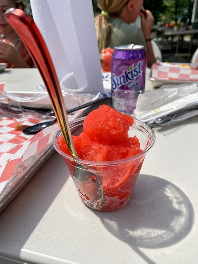 When Pennsylvania summer heat meets Italian ice, time slows down just enough to savor each refreshing, ruby-red spoonful between bites of barbecue.