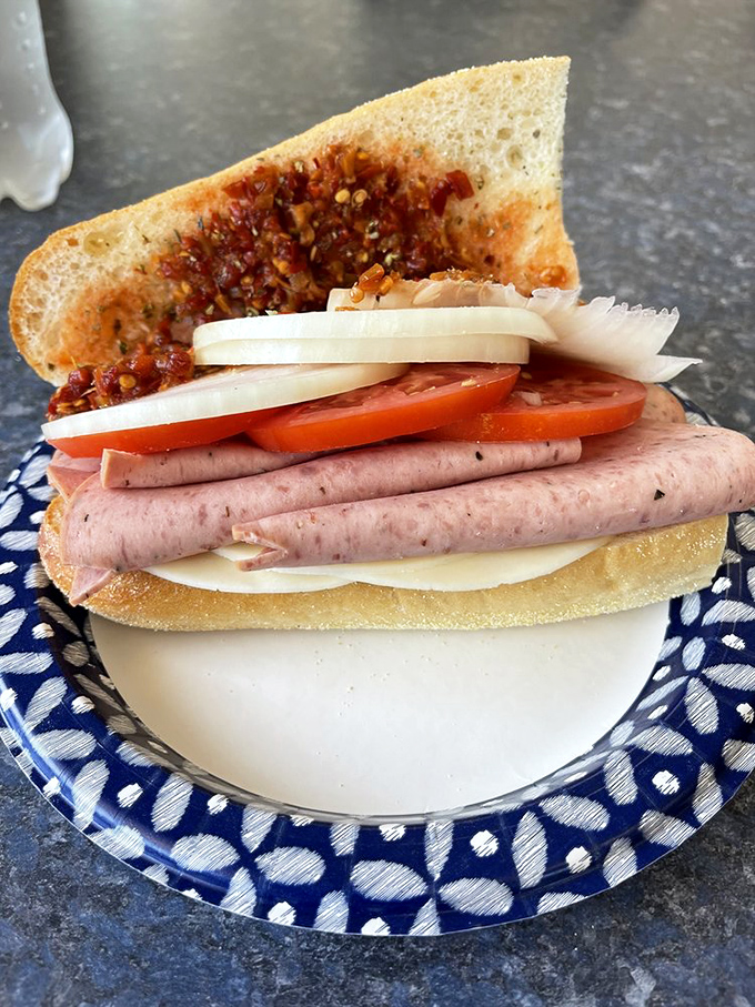 Hot peppers join the Italian sub party, adding just enough heat to wake up your afternoon.