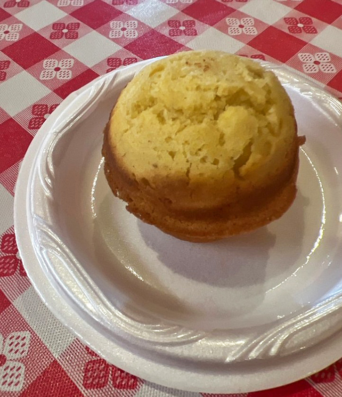 Golden cornbread that walks the perfect line between sweet and savory&mdash;the supporting actor that steals scenes from the meaty stars.