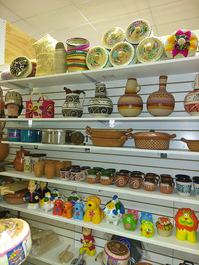 Kitchen essentials and storage solutions that would make Marie Kondo proud of this organized display.