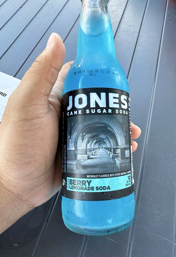 Blue as the Florida sky, sweet as a first kiss. Jones Soda&mdash;the backup singer that sometimes steals the show.