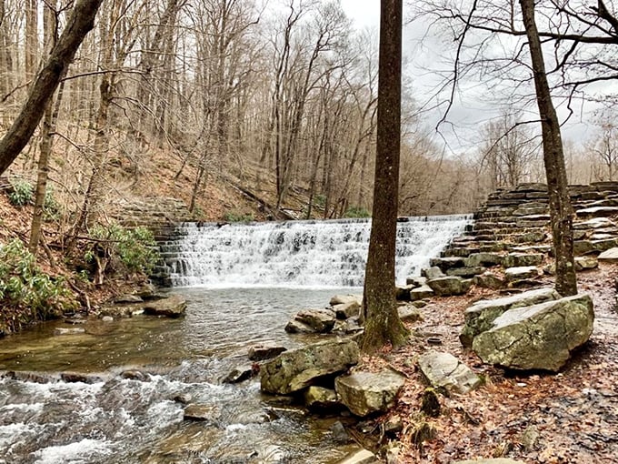 Jones Mill Dam creates picture-perfect waterfalls that Instagram photographers only dream about finding.