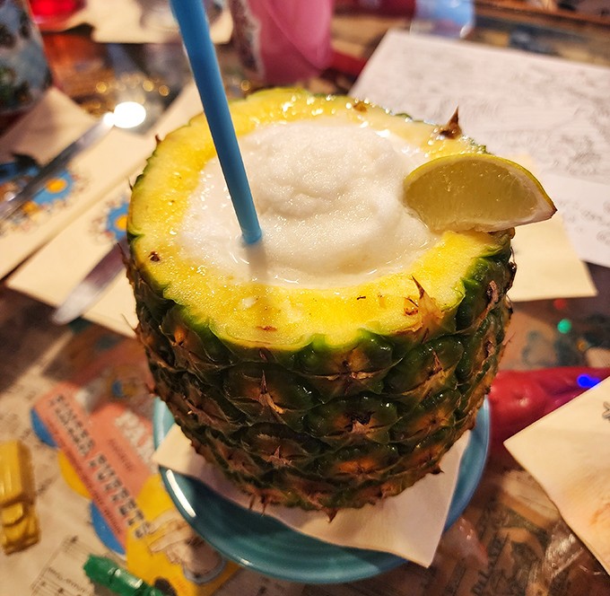When your drink arrives in an actual pineapple, you know you're not in Kansas anymore &ndash; tropical paradise achieved.