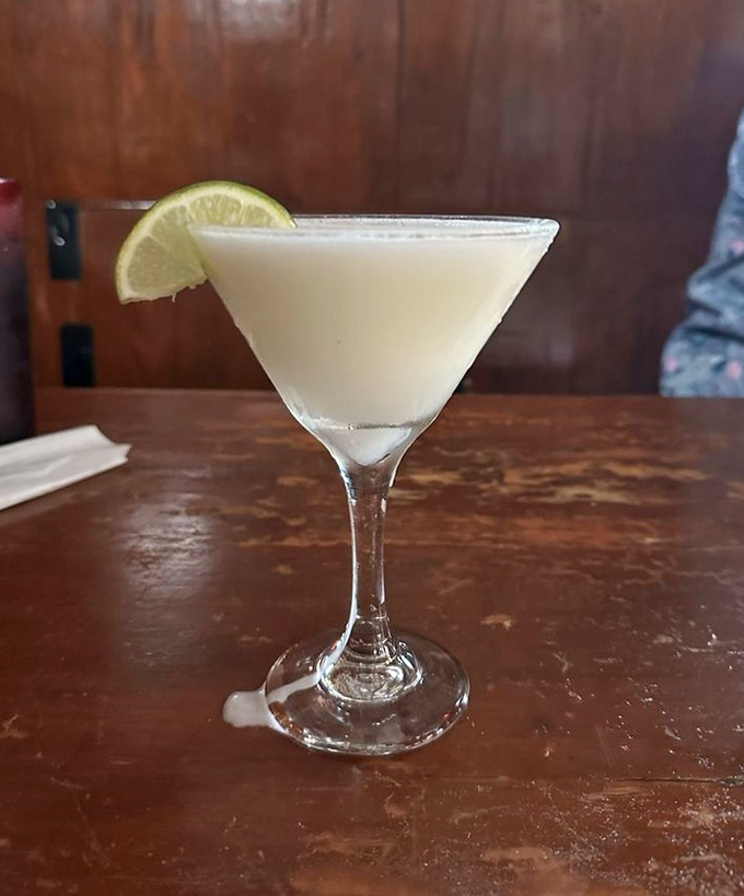 The Key Lime Martini &ndash; where dessert meets cocktail hour in a glass that promises vacation vibes with every sip.