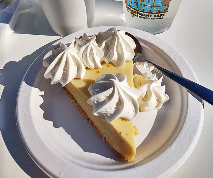 Key lime pie that strikes that perfect balance between sweet and tart &ndash; topped with clouds of whipped cream that melt into the Florida sunshine.