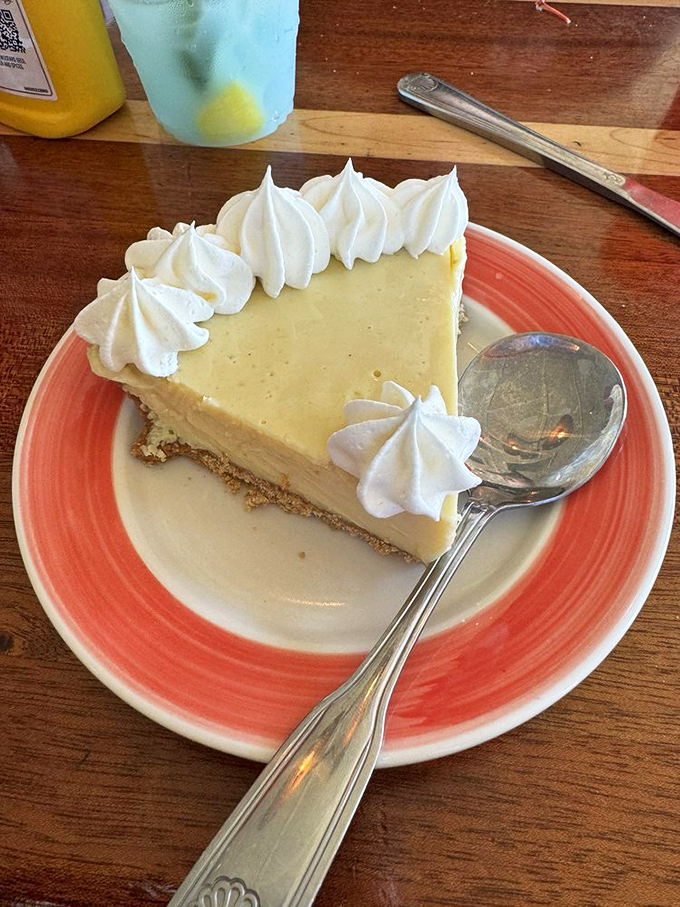 Key lime pie that strikes the perfect balance between tart and sweet &ndash; Florida's signature dessert done so right you'll contemplate seconds.