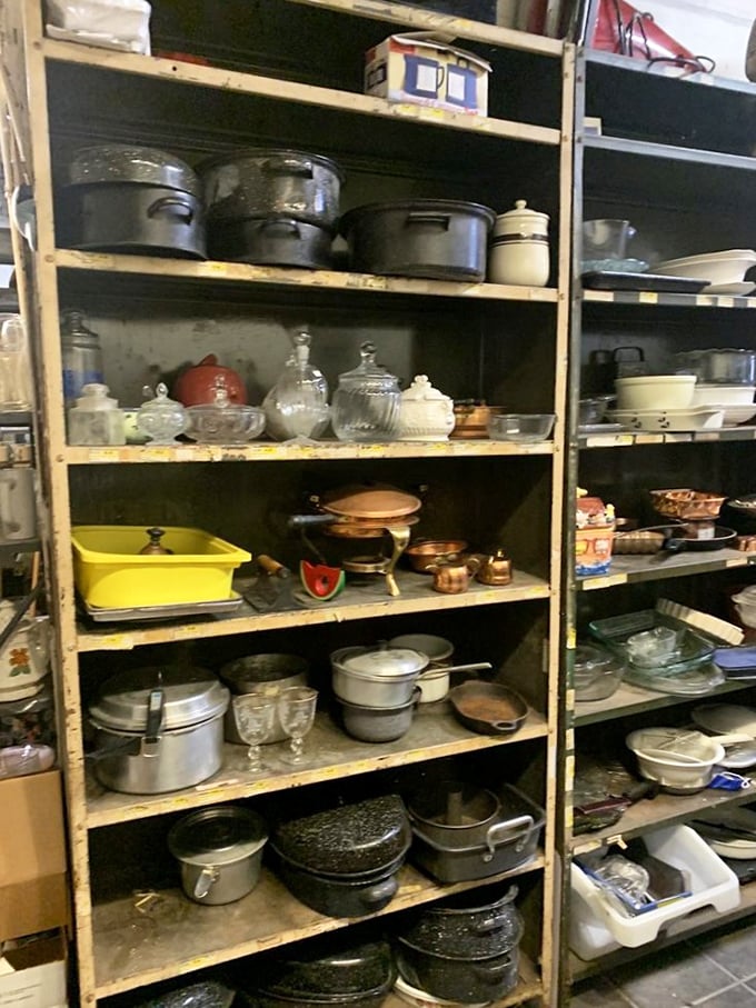 Kitchen treasures that grandmother would recognize—cast iron pans with decades of seasoning that make modern non-stick surfaces seem like passing fads.