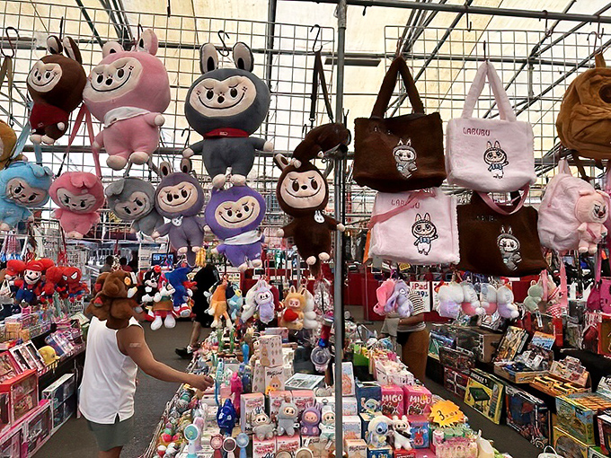 Adorable character merchandise brings childhood joy to shoppers who refuse to completely grow up.