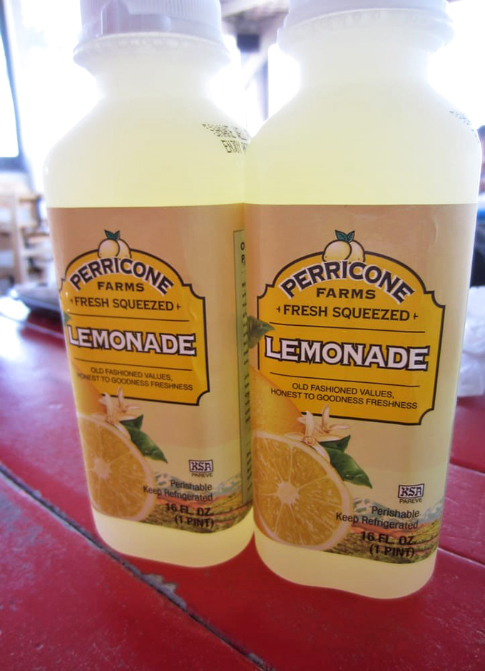 Nothing complements seafood like Perricone's fresh-squeezed lemonade&mdash;tart, sweet, and refreshing enough to make the Pacific jealous.