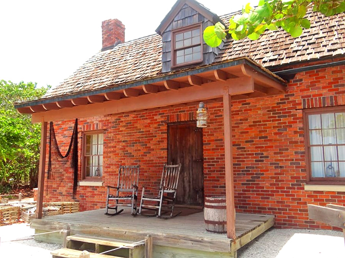 The keeper's cottage stands as a charming reminder that "working from home" once meant tending a massive maritime safety device.