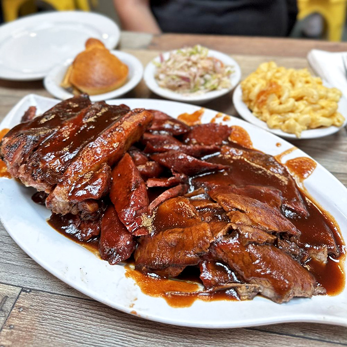 The combo plate: where "I can't decide" becomes "I don't have to." A meat medley that hits all the right notes.