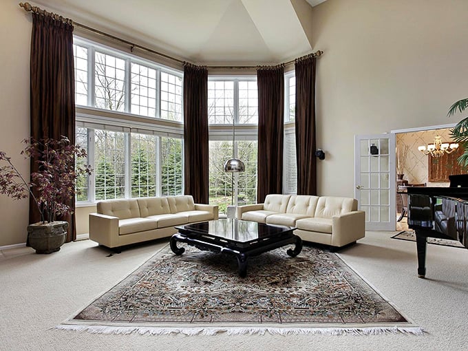 Elegant living spaces with soaring ceilings and abundant natural light. Finally, a room worthy of the furniture you've been saving for "someday."