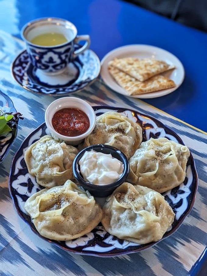 These delicate mantı dumplings with their yogurt and tomato sauce companions are like little flavor bombs waiting to detonate on your palate.