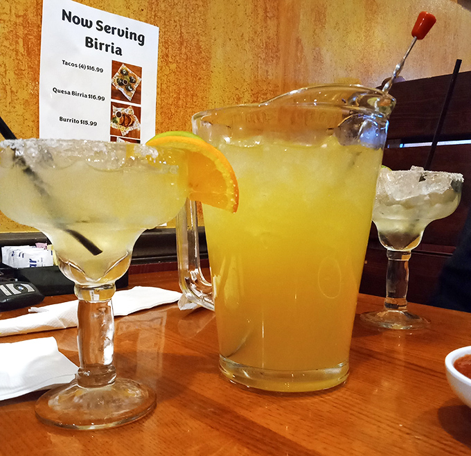 El Patron's margaritas come in sizes ranging from "responsible adult" to "you might want to phone a friend for a ride home."