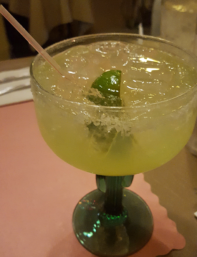 This isn't just a margarita &ndash; it's vacation in a glass. The lime wedge isn't garnish; it's an exclamation point on a liquid celebration.