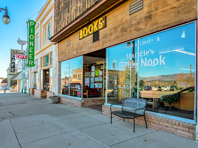 Margie's Book Nook, where literary treasures await behind vintage glass, proves that in Susanville, the best entertainment still comes bound between covers.