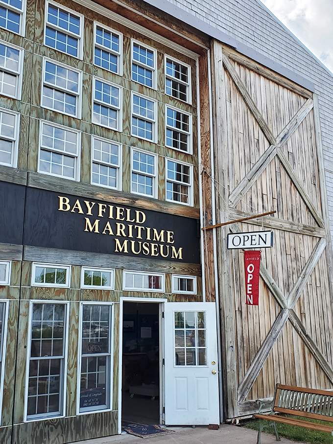 The Bayfield Maritime Museum preserves the area's rich nautical heritage in a building that looks like it could tell a thousand tales of Great Lakes adventures.