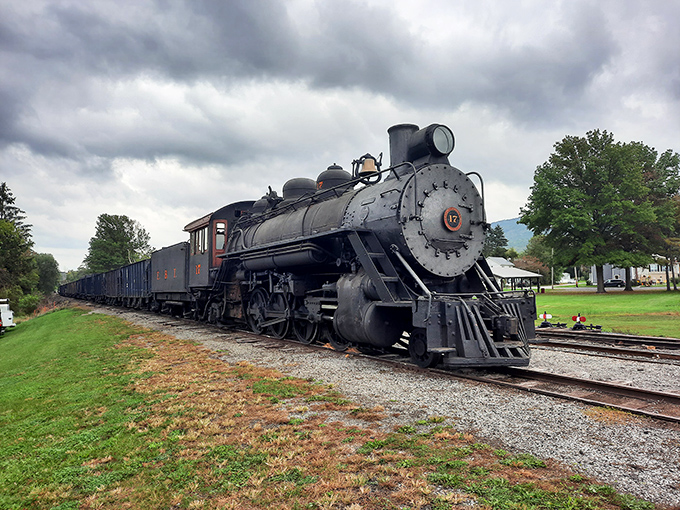 Locomotive No. 12 commands respect with its imposing presence. Like meeting a celebrity from another era who still knows how to make an entrance.