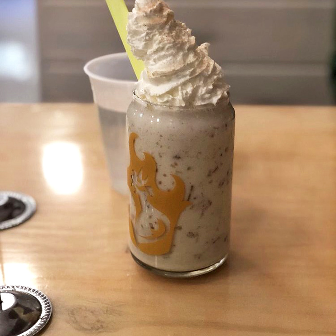 This isn't just a milkshake&mdash;it's dessert architecture with a straw. The perfect cool counterpoint to all that chicken heat.