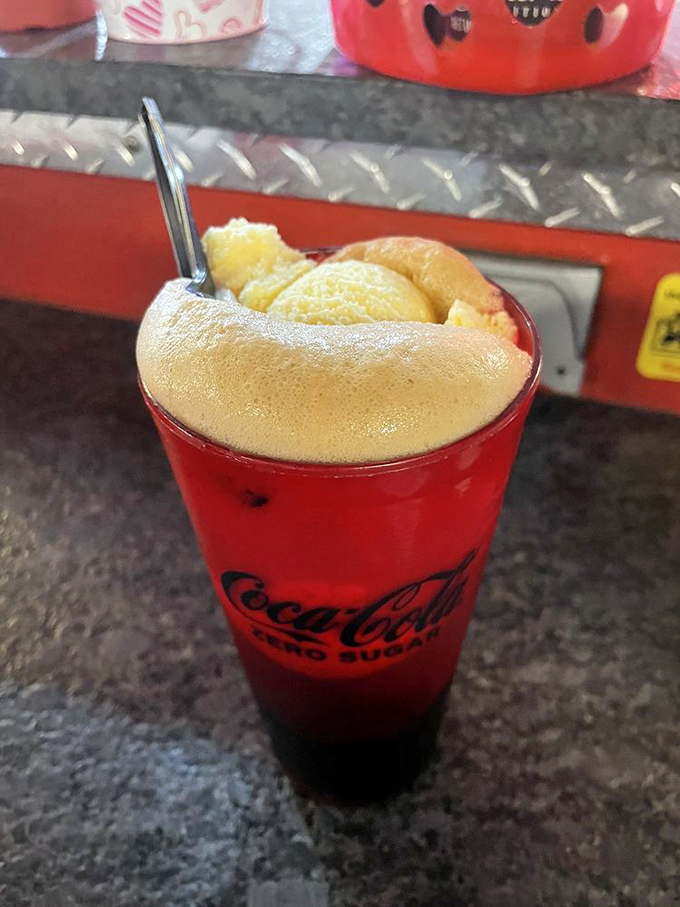 This float isn't just a drink&mdash;it's dessert in disguise. The ice cream slowly melting into soda creates a chemistry experiment worth every calorie.