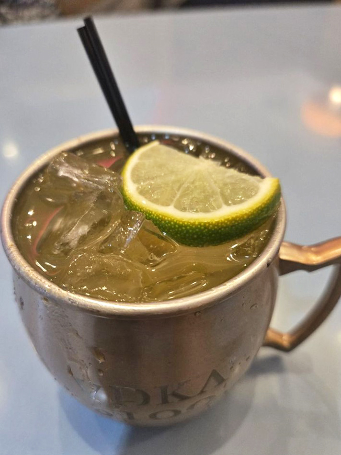 Moscow Mule served in a proper copper mug &ndash; because sometimes the vessel is as important as what's inside it.