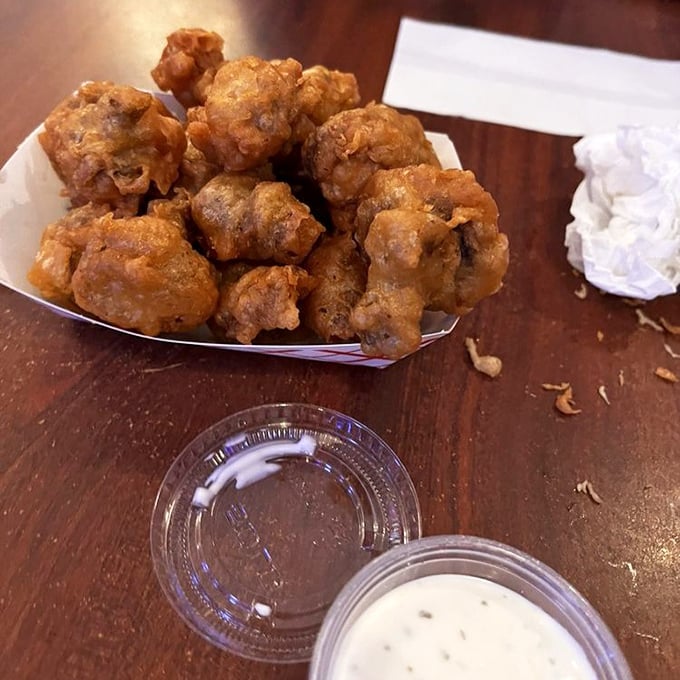 These mushrooms aren't trying to be healthy&mdash;they've fully embraced their deep-fried destiny, and we should all be thankful they did.