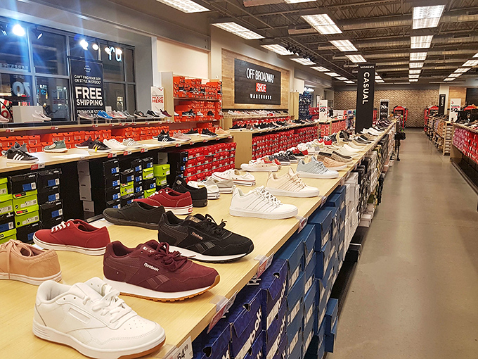 Sneaker heaven awaits at this footwear emporium. Your feet might be tired from shopping, but they're about to get very excited about new shoes.