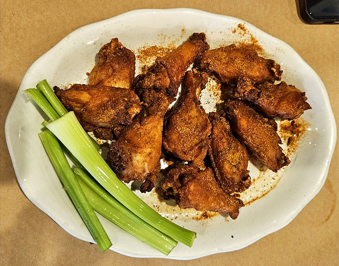 Old Bay wings &ndash; where Buffalo meets the Chesapeake. These crispy, spice-dusted beauties might just start a regional rivalry worth having.