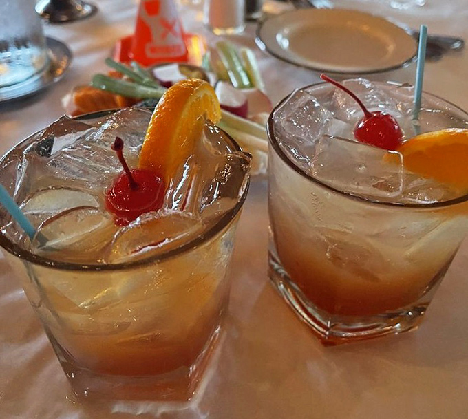 Wisconsin's unofficial state cocktail in its natural habitat&mdash;muddled, brandy-soaked, and garnished with enough fruit to count as a vitamin supplement.
