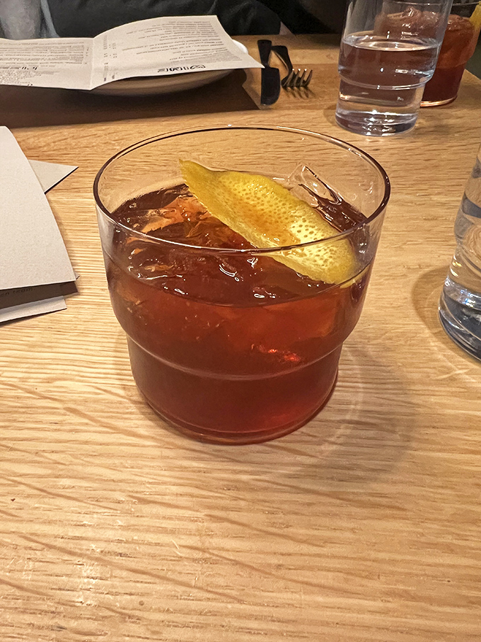 An old fashioned with personality&mdash;that citrus peel isn't just garnish, it's an exclamation point on a perfectly balanced cocktail.