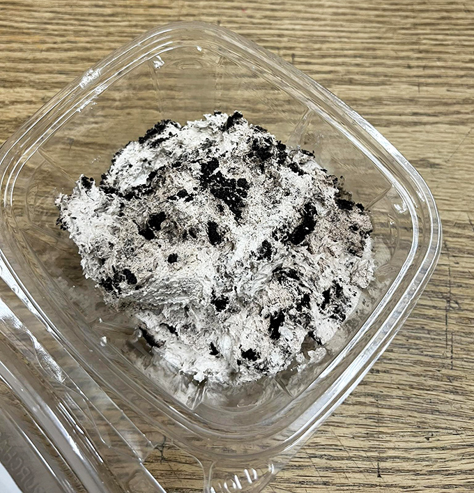 This isn't just dessert; it's a time machine. One bite of this cookies-and-cream creation transports you straight back to childhood bliss.