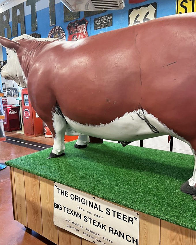 "The Original Steer" stands as a reminder of what all this fencing was about&mdash;controlling these massive creatures that shaped Texas history. 