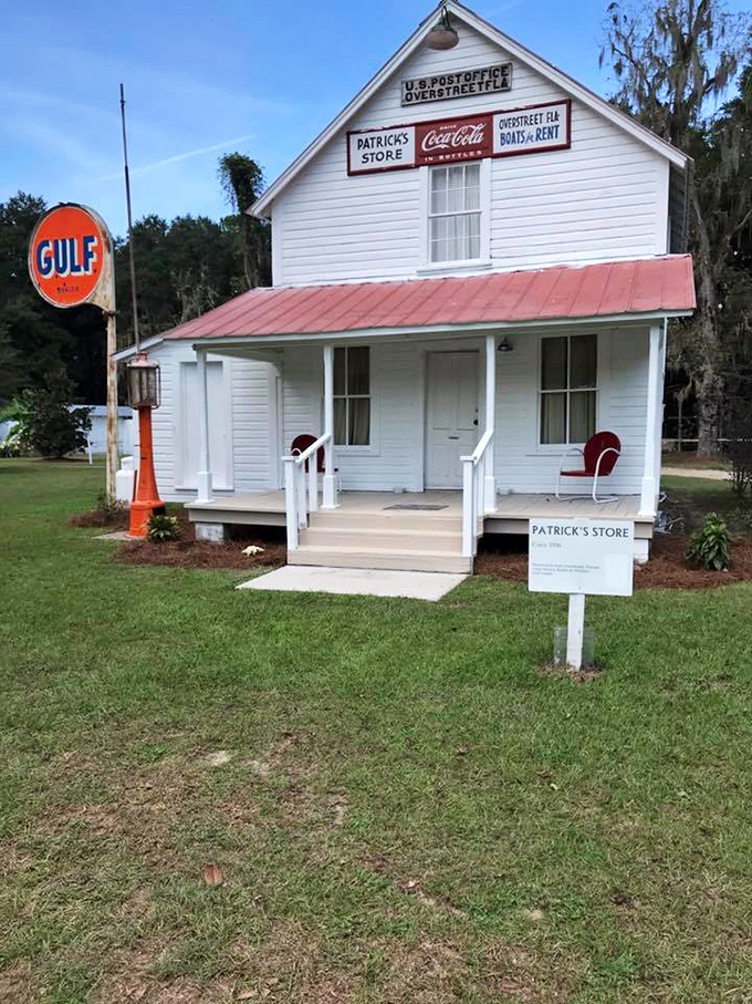 Patrick's Store stands as a time capsule of rural Americana, where Coca-Cola signs and Gulf gas pumps remind us of simpler times.