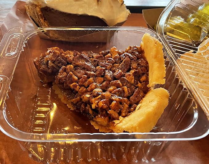 This pecan pie isn't messing around&mdash;it's the kind of serious dessert that makes you consider skipping the barbecue next time. Almost.