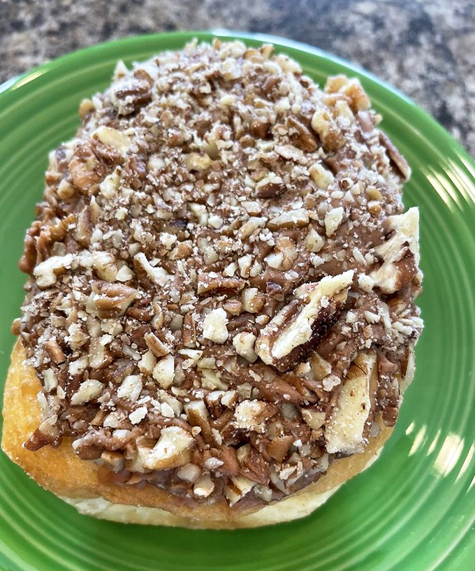 That pecan-crusted beauty is what happens when Southern comfort food takes a vacation to Pennsylvania.