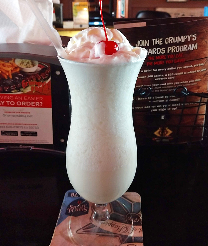 When barbecue brings the heat, this frosty pi&ntilde;a colada brings sweet relief. That cherry on top isn't just garnish&mdash;it's the exclamation point on your meal.