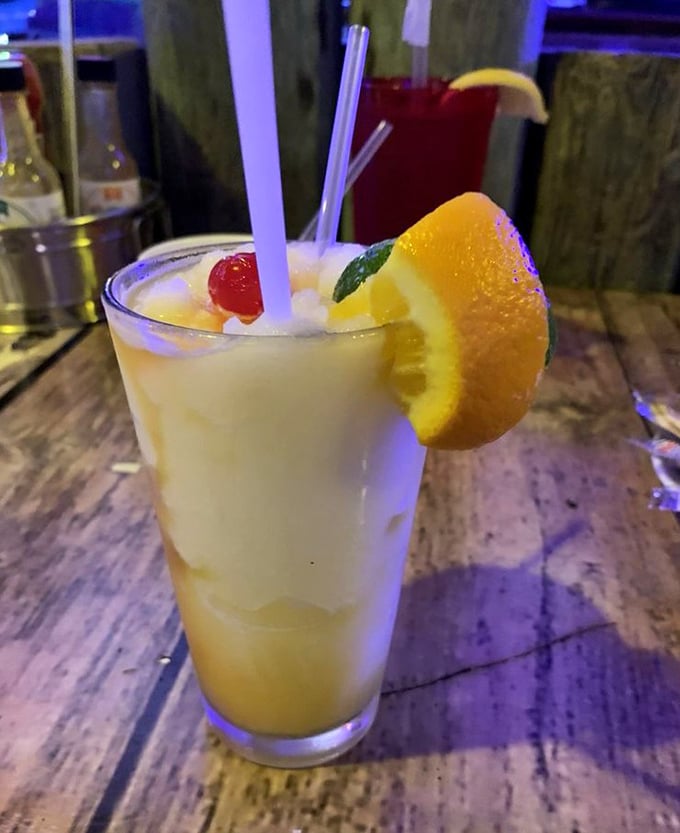 A proper Florida vacation in a glass: this pi&ntilde;a colada delivers sunshine and vacation vibes with every sip, umbrella garnish non-negotiable.