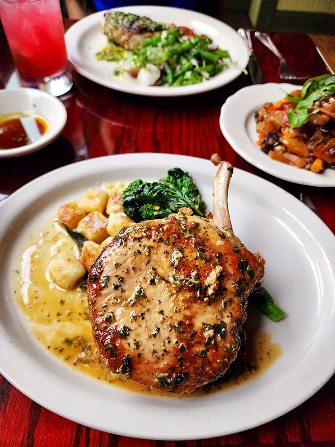 Tender pork nestled with pillowy gnocchi creates the kind of comfort food dreams are made of.