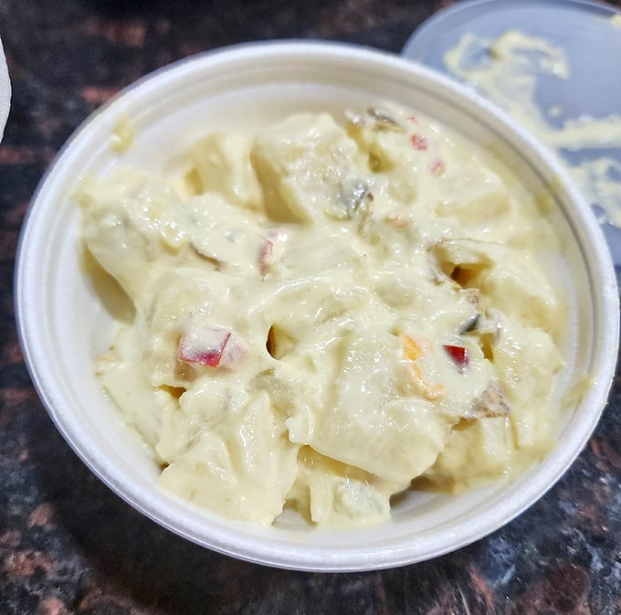 This isn't just potato salad&mdash;it's a creamy, tangy counterpoint to all that smoky meat. The perfect sidekick to your barbecue superhero.