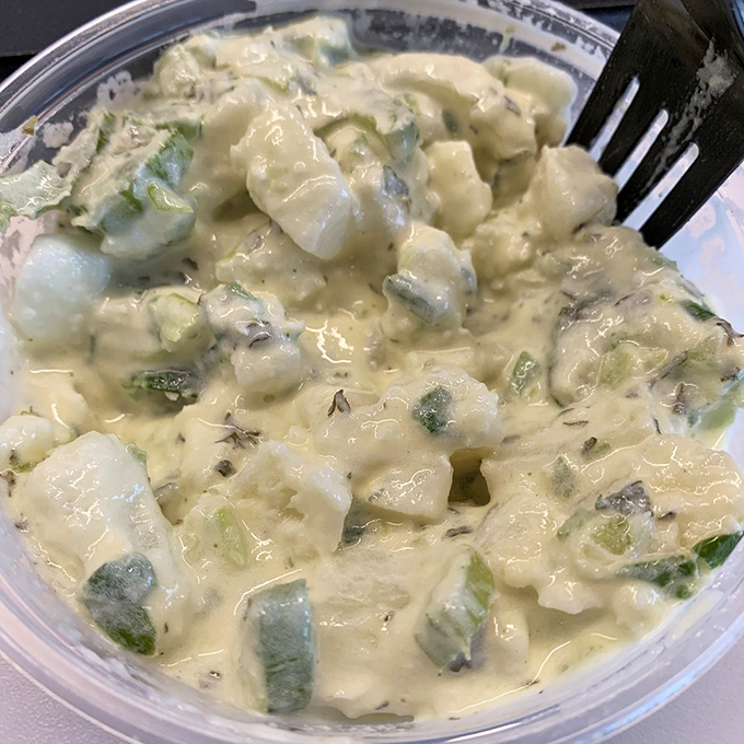 Potato salad that grandmothers everywhere would approve of &ndash; creamy, herby, and somehow both nostalgic and exciting at once.