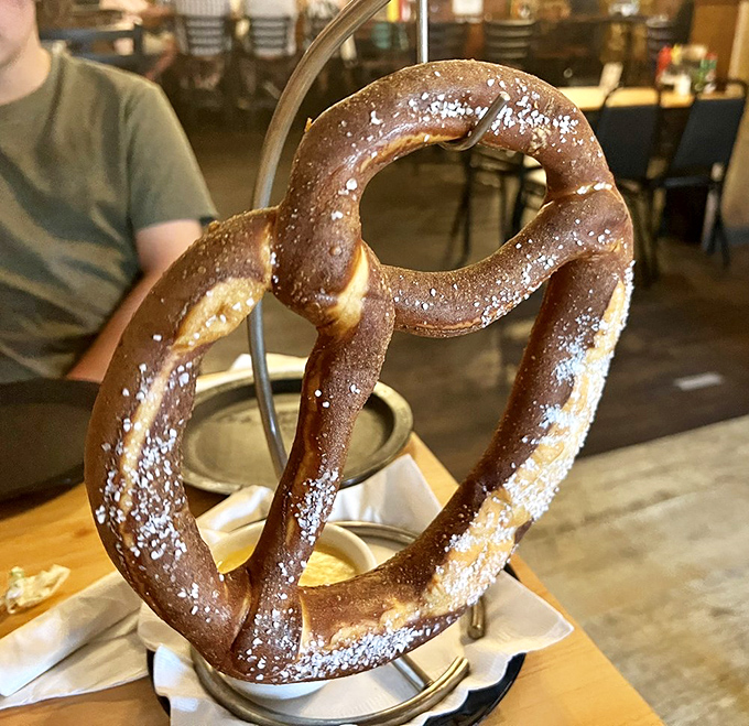 This pretzels demonstrates that even simple food become extraordinary when crafted with care and served with special plating.